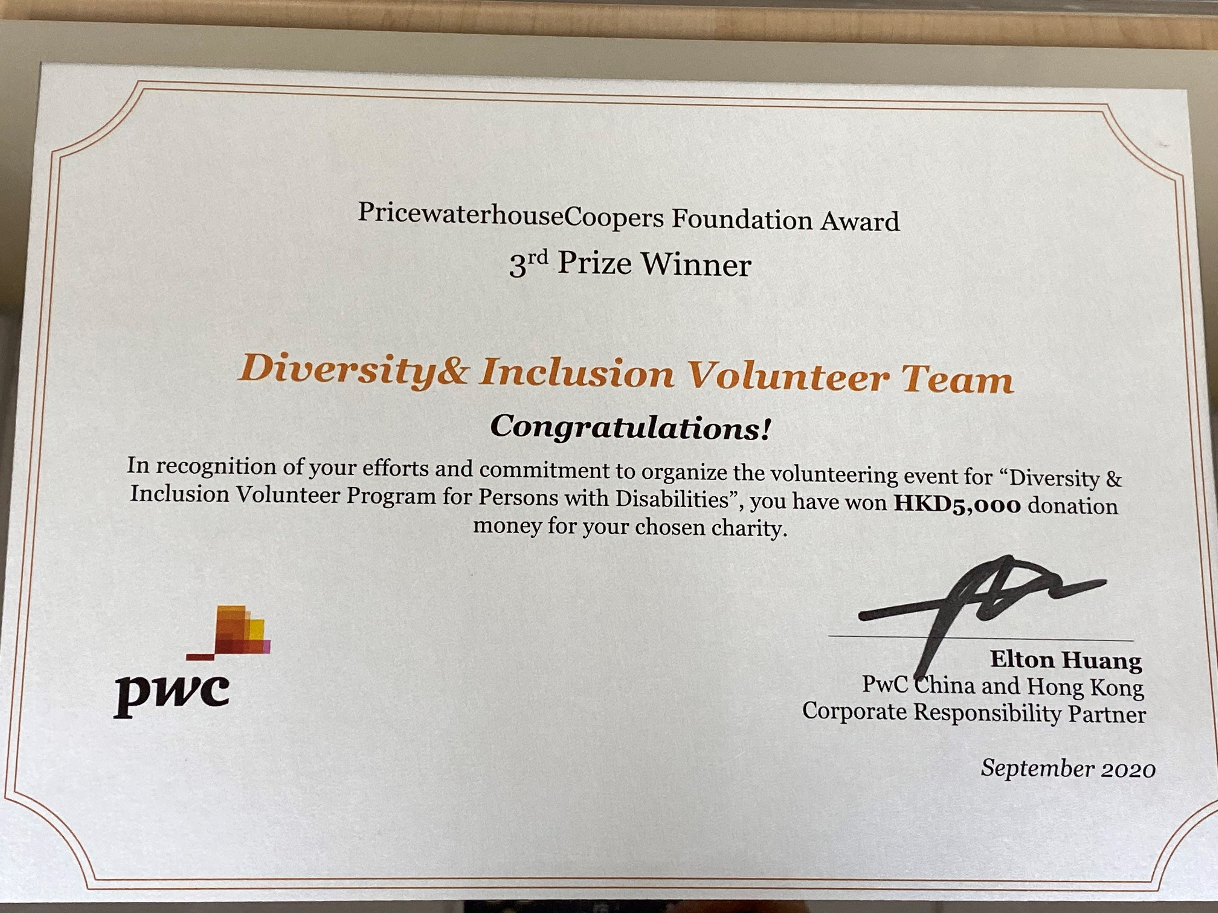 PwC CN: Awards and accolades